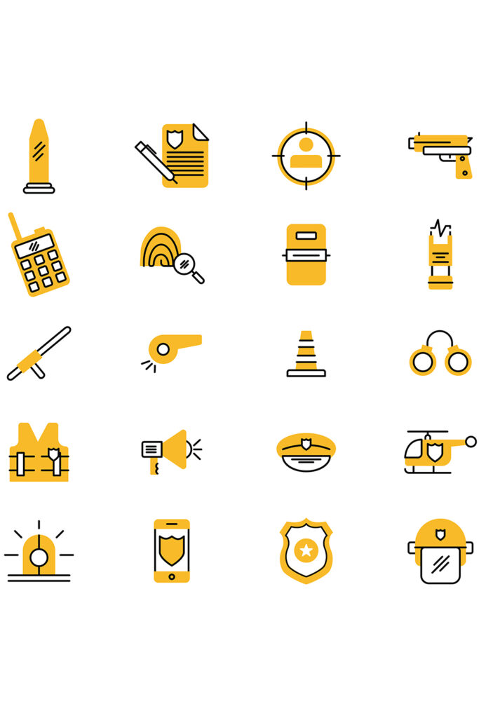 Police Icons Set – MasterBundles