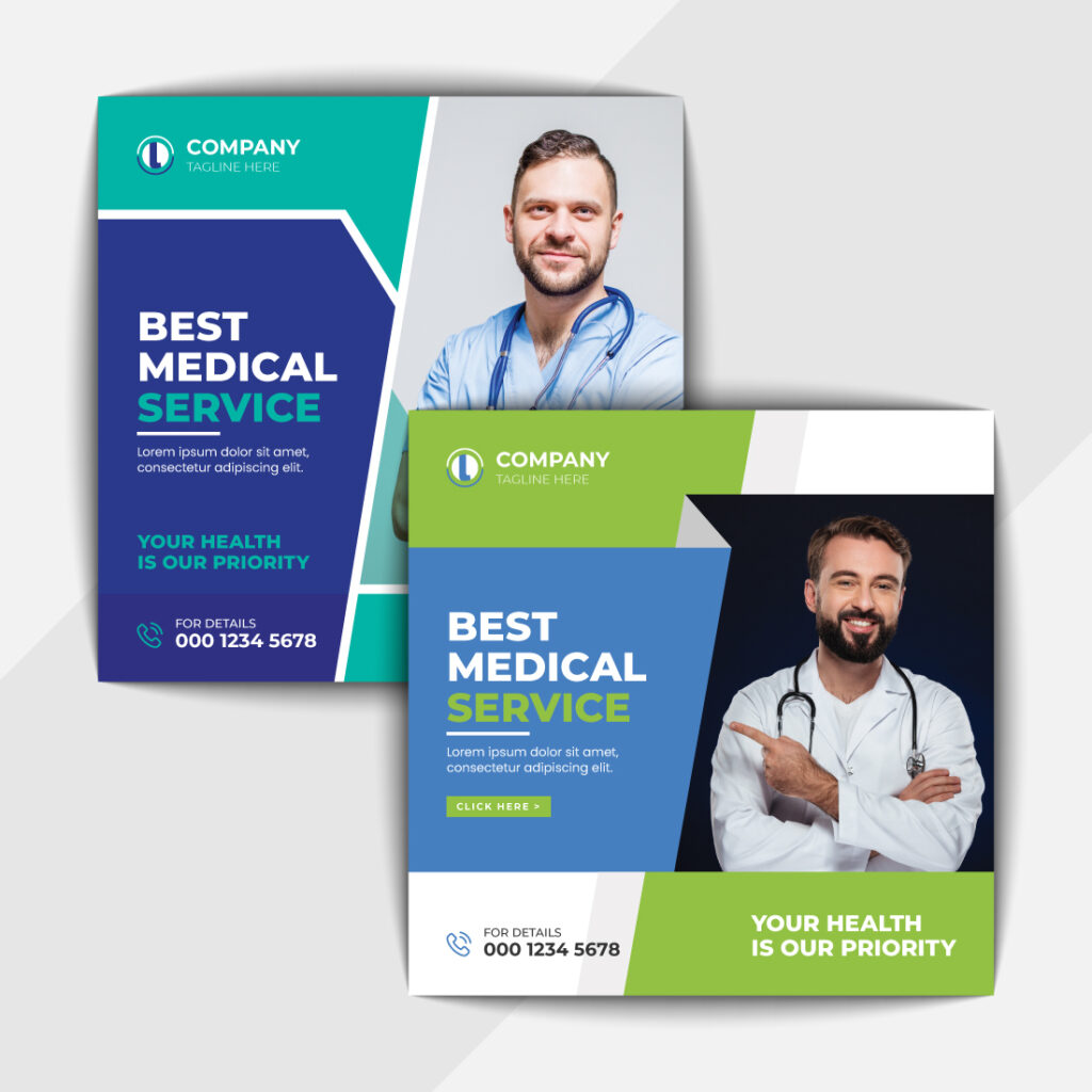 Medical Healthcare Social Media Banner Design - MasterBundles