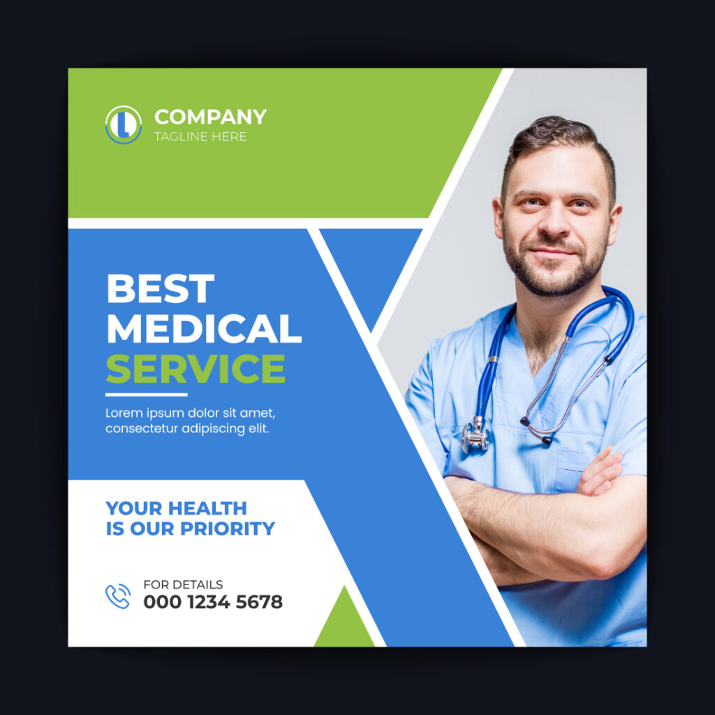 Medical Healthcare Social Media Banner Design - MasterBundles