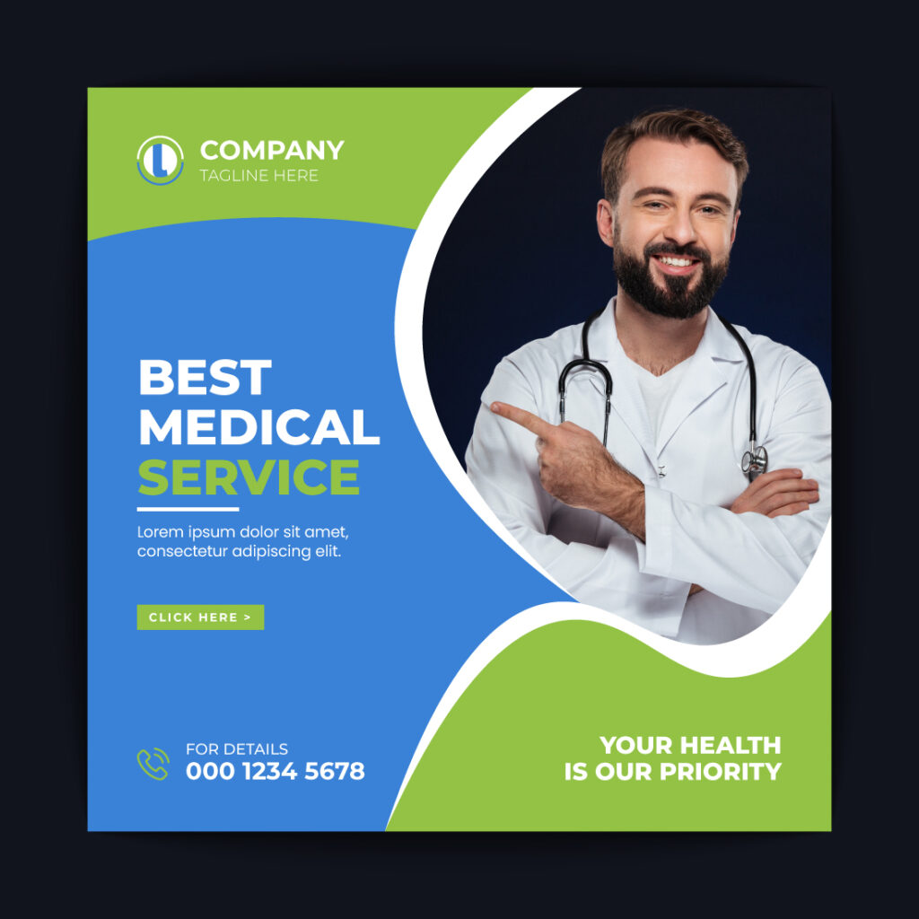 Medical Healthcare Social Media Banner Design - MasterBundles
