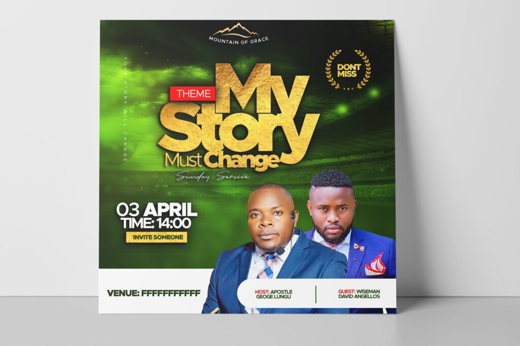 Prophetic service church flyer – MasterBundles