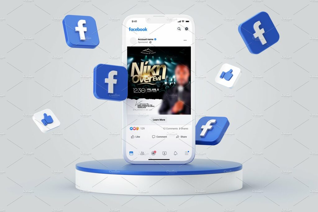 victory church flyer template – MasterBundles