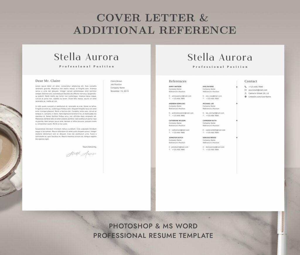 Professional Resume Template RE013 – MasterBundles