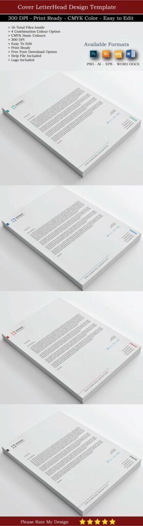 Data box Letterheads with MS Word – MasterBundles