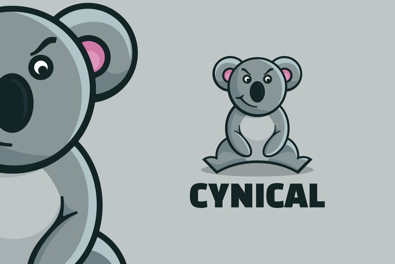 Koala Simple Mascot Logo – MasterBundles