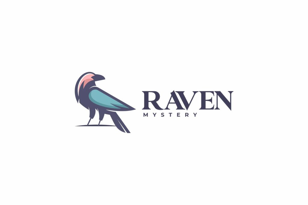 Raven Color Mascot Logo – MasterBundles