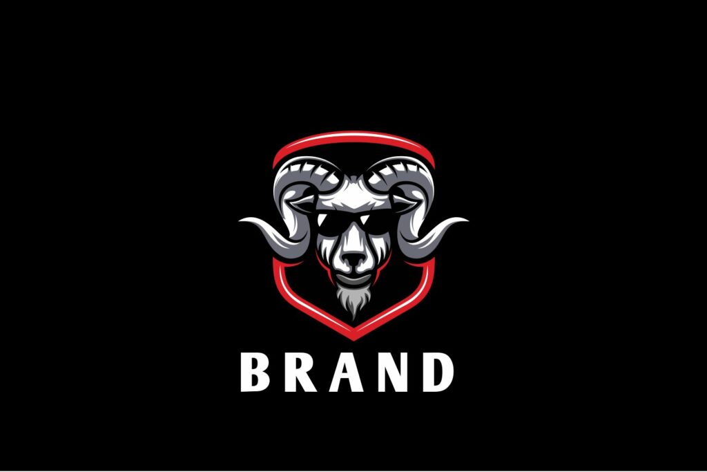Cool Ram Logo Design – MasterBundles