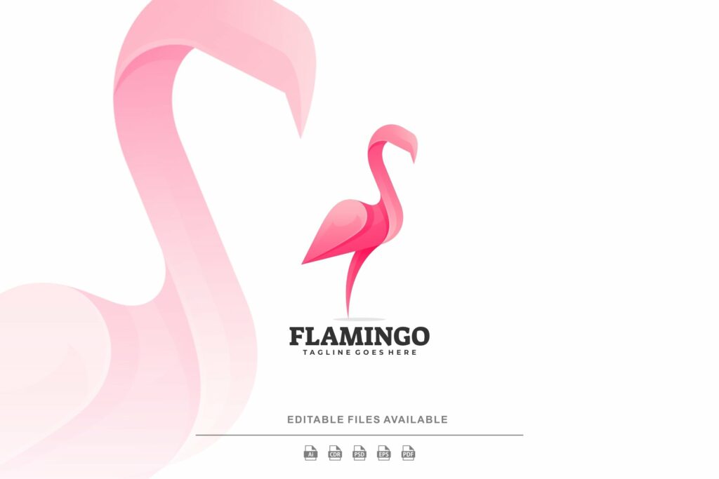 Flamingo Gradient Colorful Logo – MasterBundles