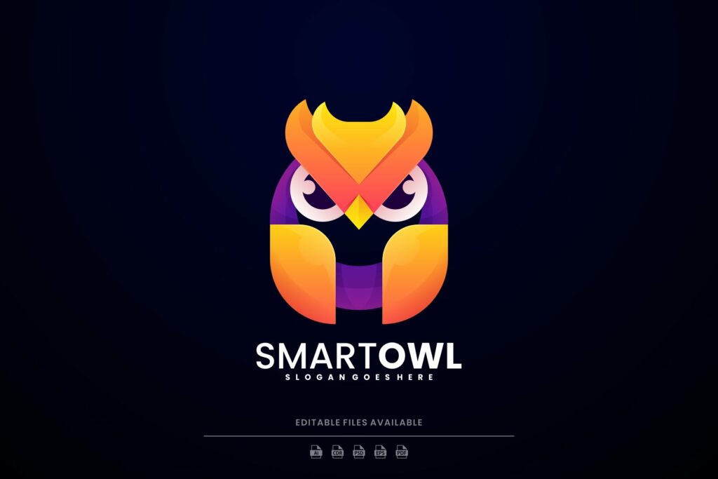 Smart Owl Gradient Colorful Logo – MasterBundles