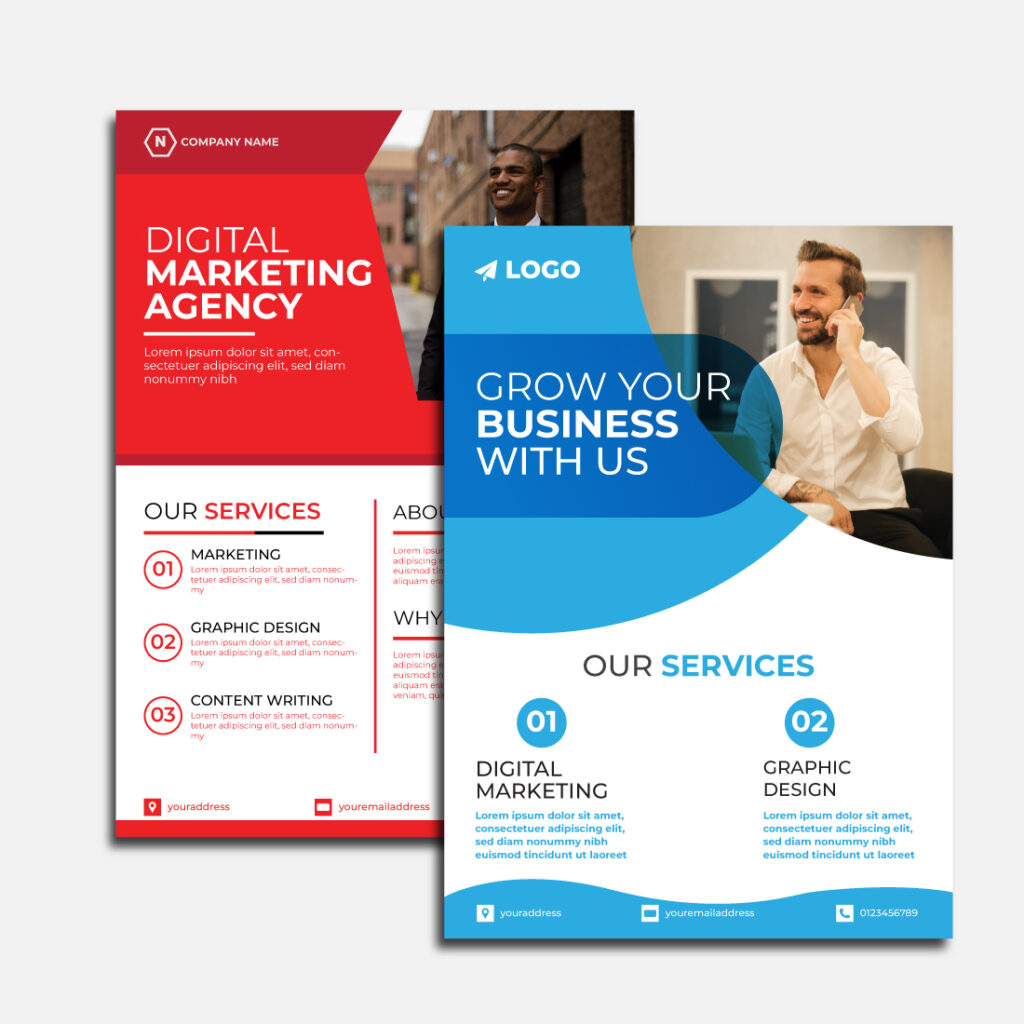 modern flyer bundle, corporate flyer design - MasterBundles