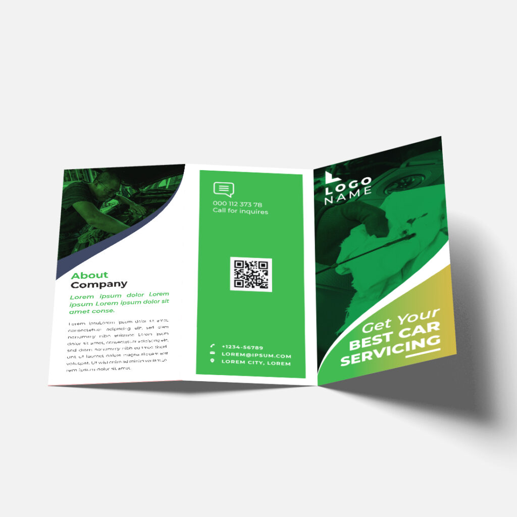 Car Servicing Brochure Template - MasterBundles