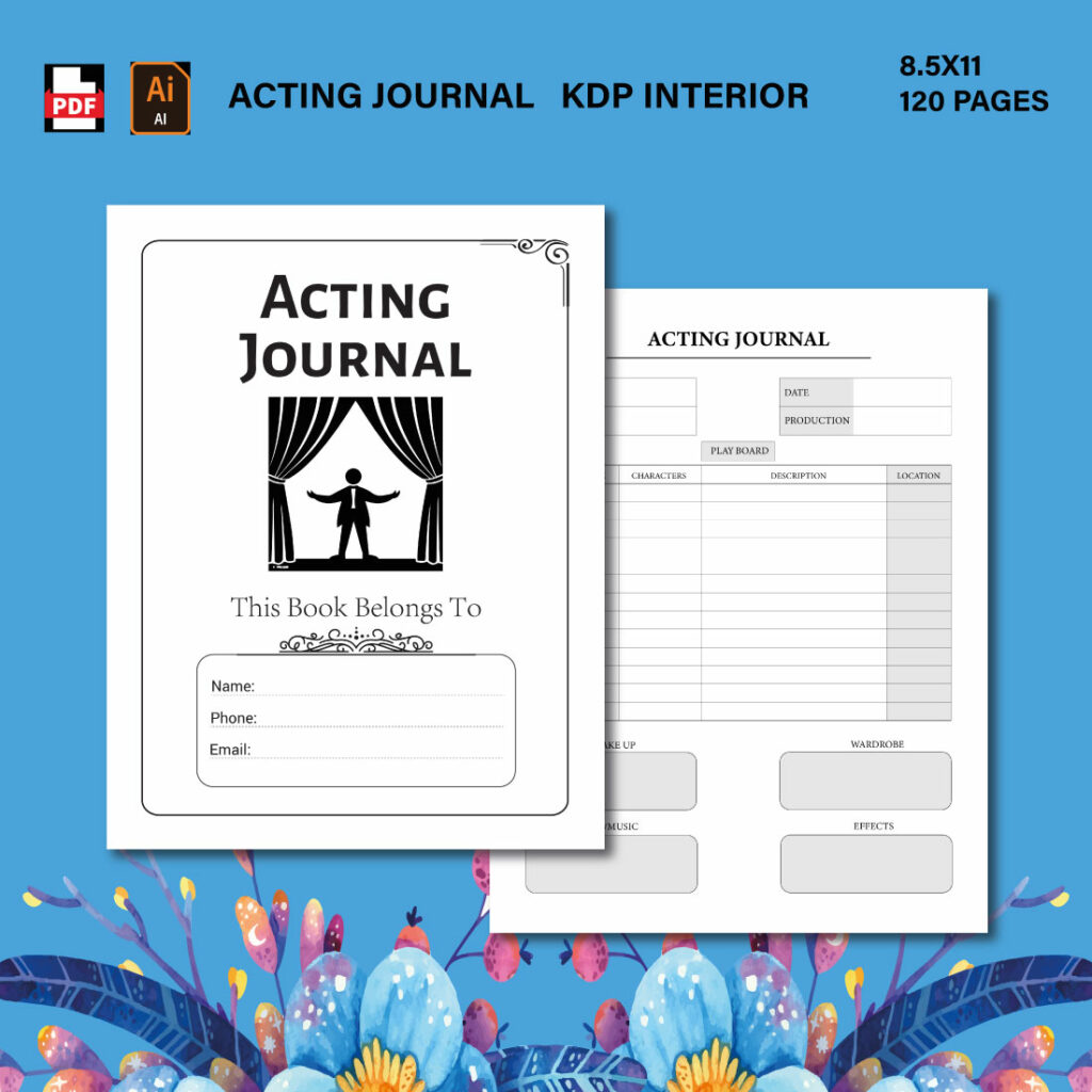 Acting Journal - KDP Interior - MasterBundles