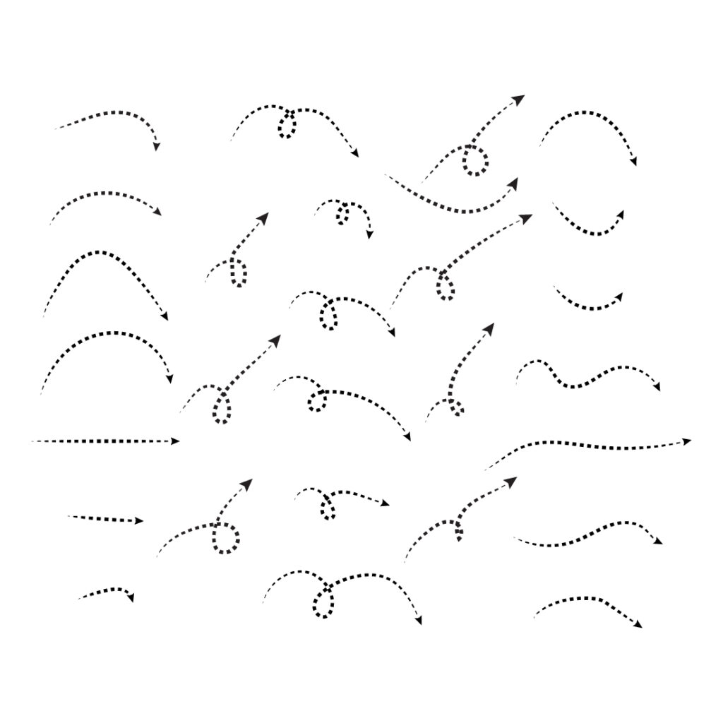 Dotted Arrows Icon Collection - MasterBundles