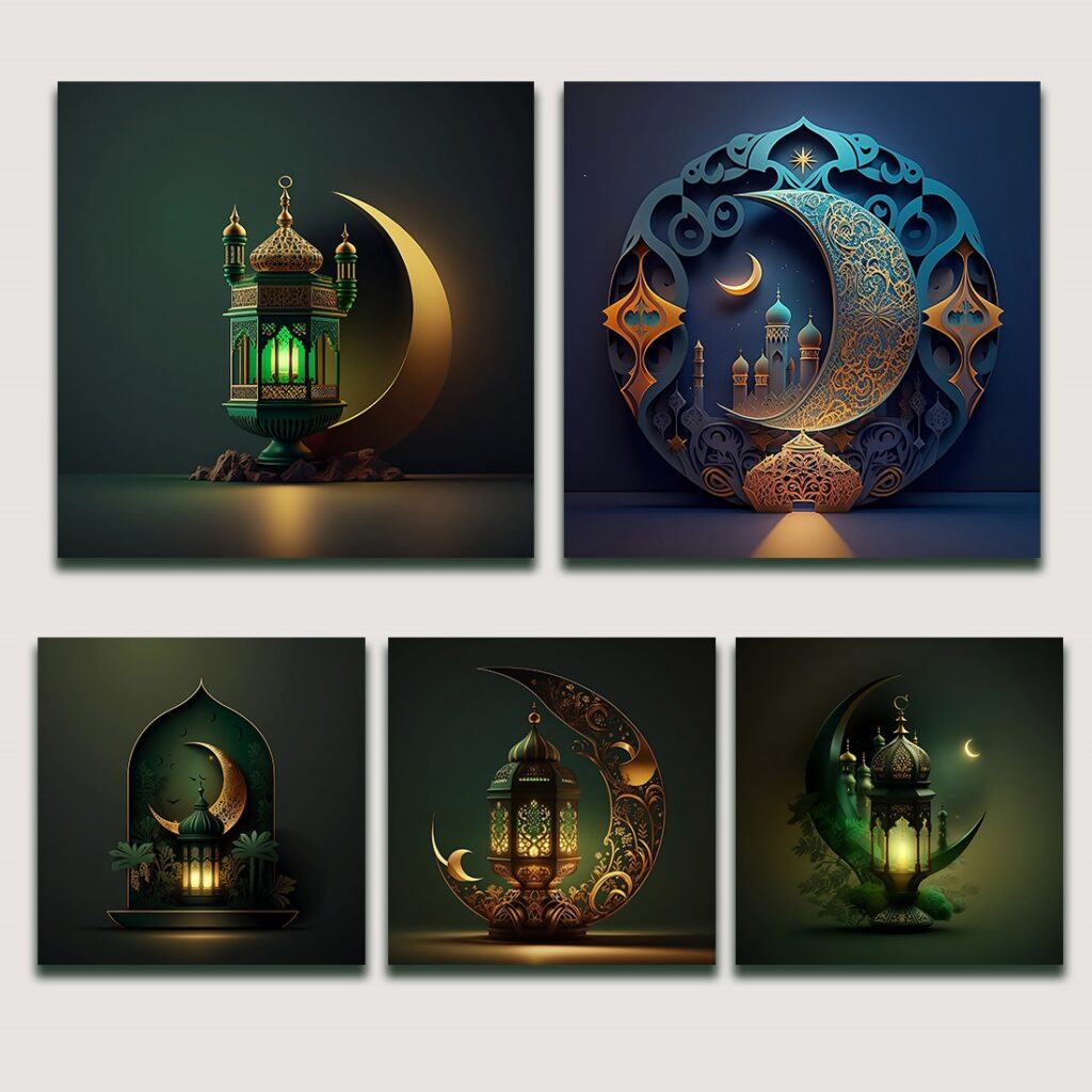 Islamic Background For Ramadan and Eid Celebrations created with ...