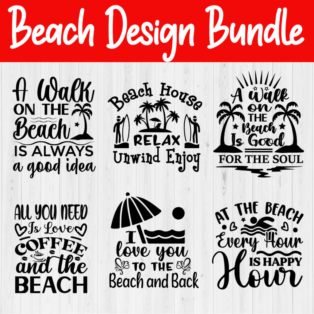 Beach Svg Bundle Vol.1 - MasterBundles