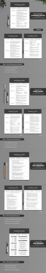 All in One Timeless Resume CV Pack – MasterBundles