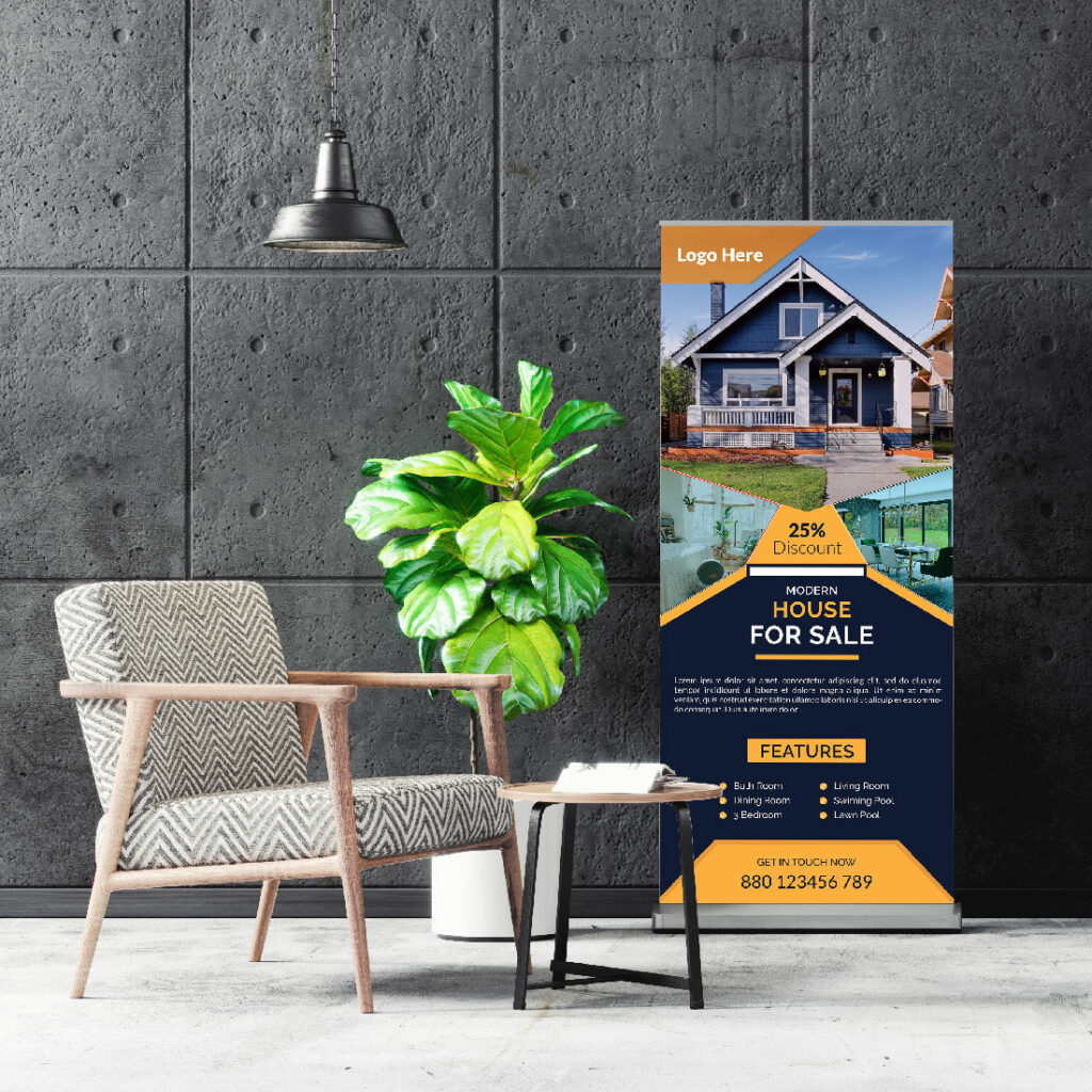 Creative Real estate house property for sale rack card DL flayer ...