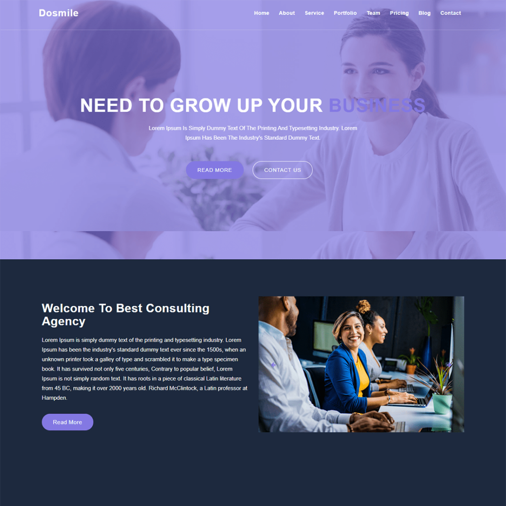 Consulting & Business HTML Template - MasterBundles