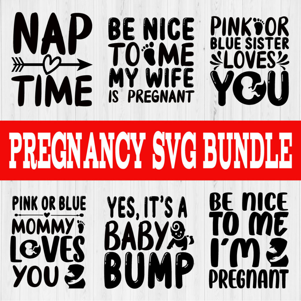 Pregnancy Typography Design Bundle Vol.5 - MasterBundles