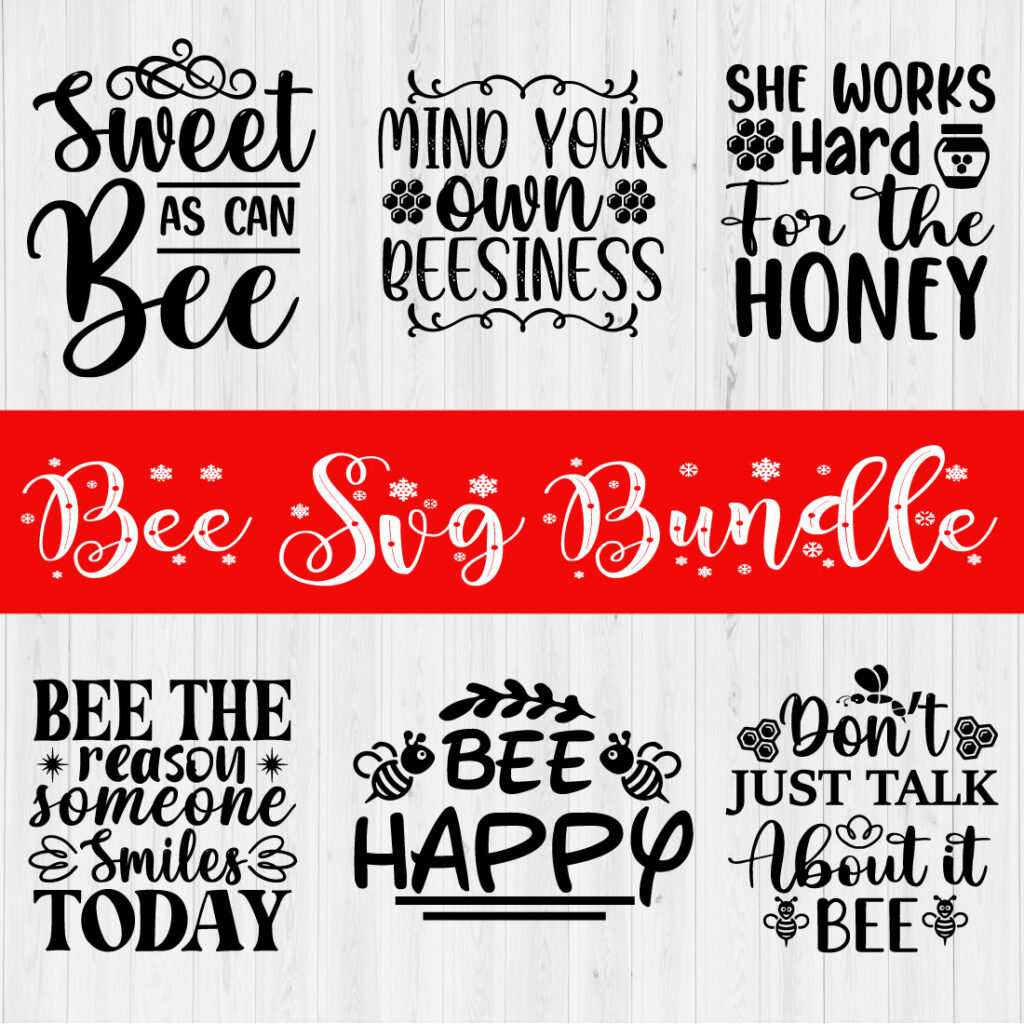 Funny Bee Svg Quotes Set Vol.5 - MasterBundles