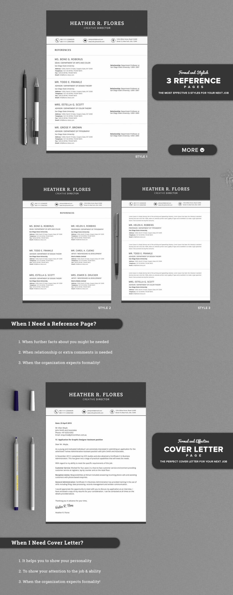 All in One Timeless Resume CV Pack – MasterBundles