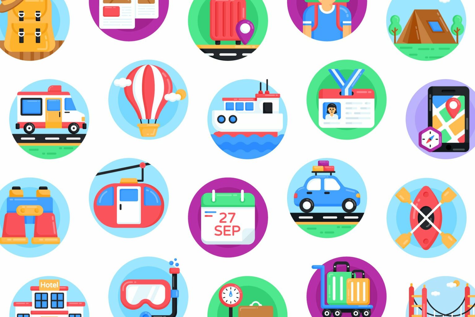 50 World Tourism day Icons – MasterBundles