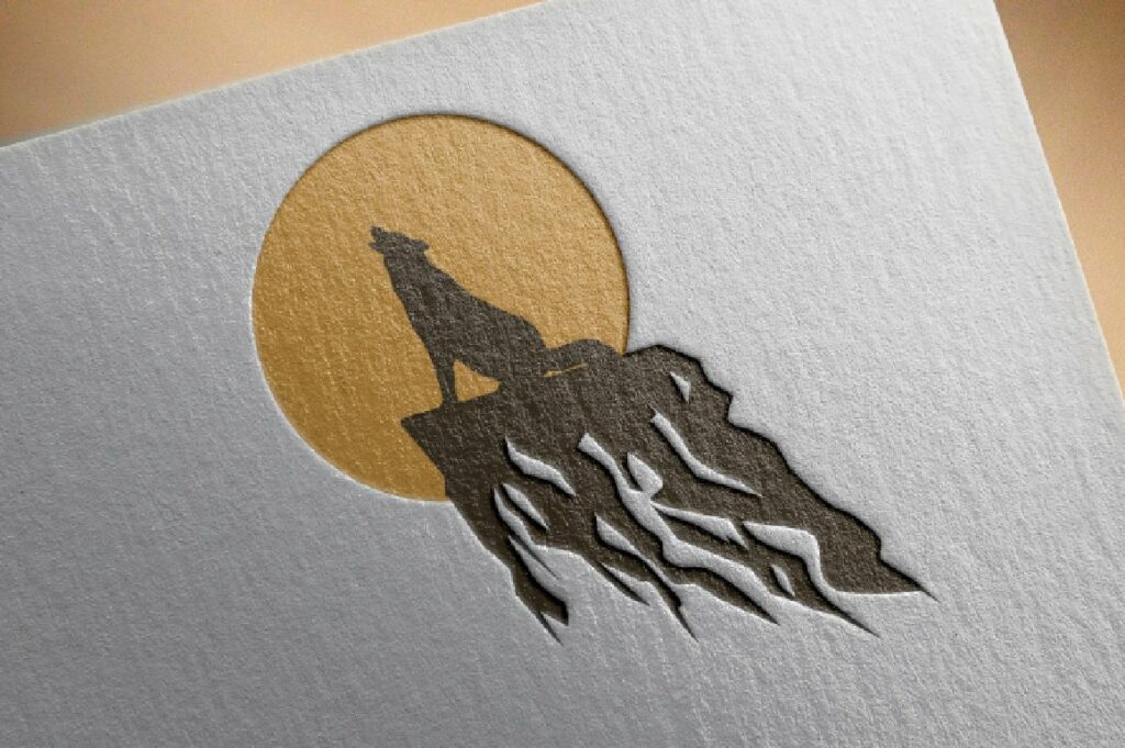 Wolf Howl at Full Moon Illustration – MasterBundles