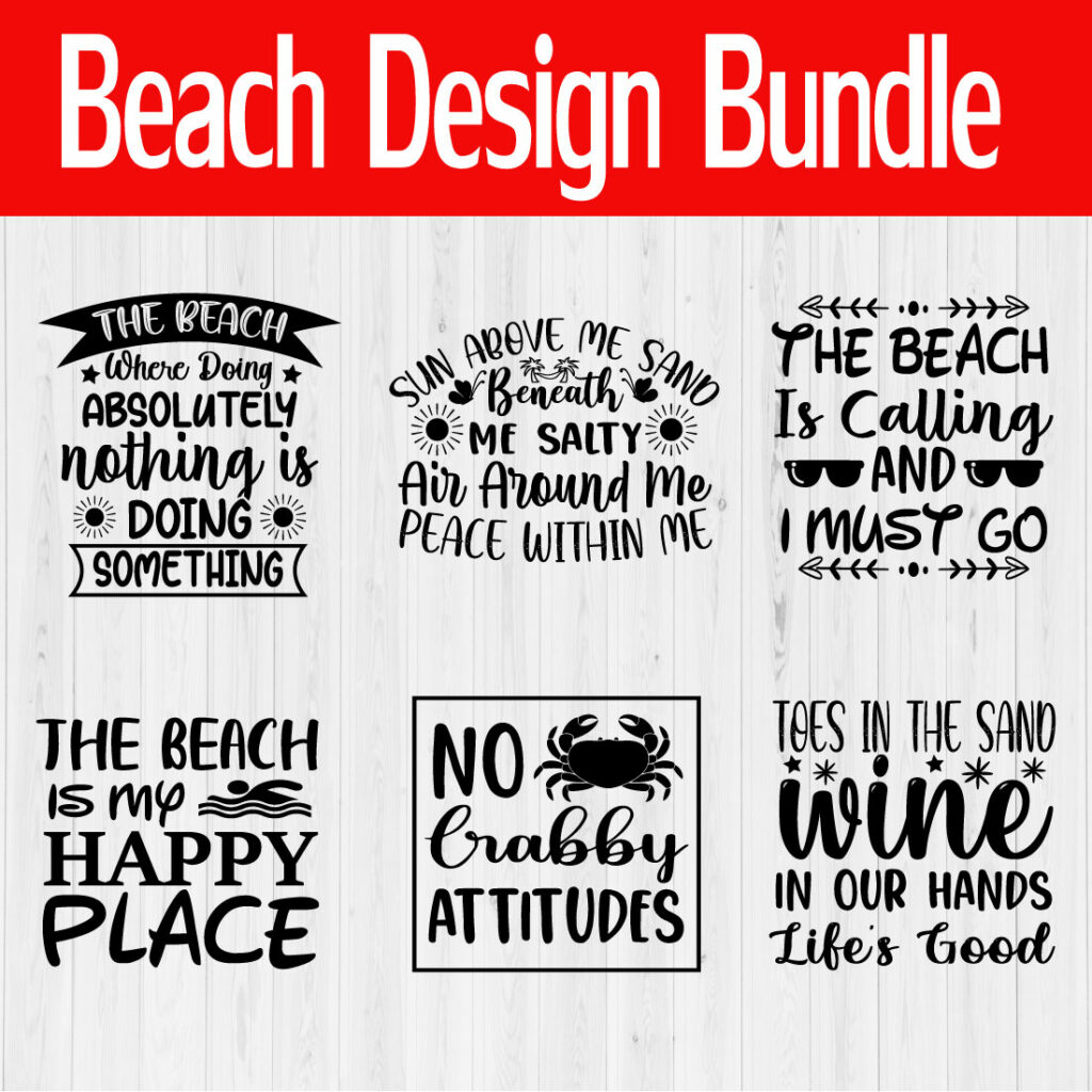 Funny Beach Svg Bundle Vol.6 - MasterBundles