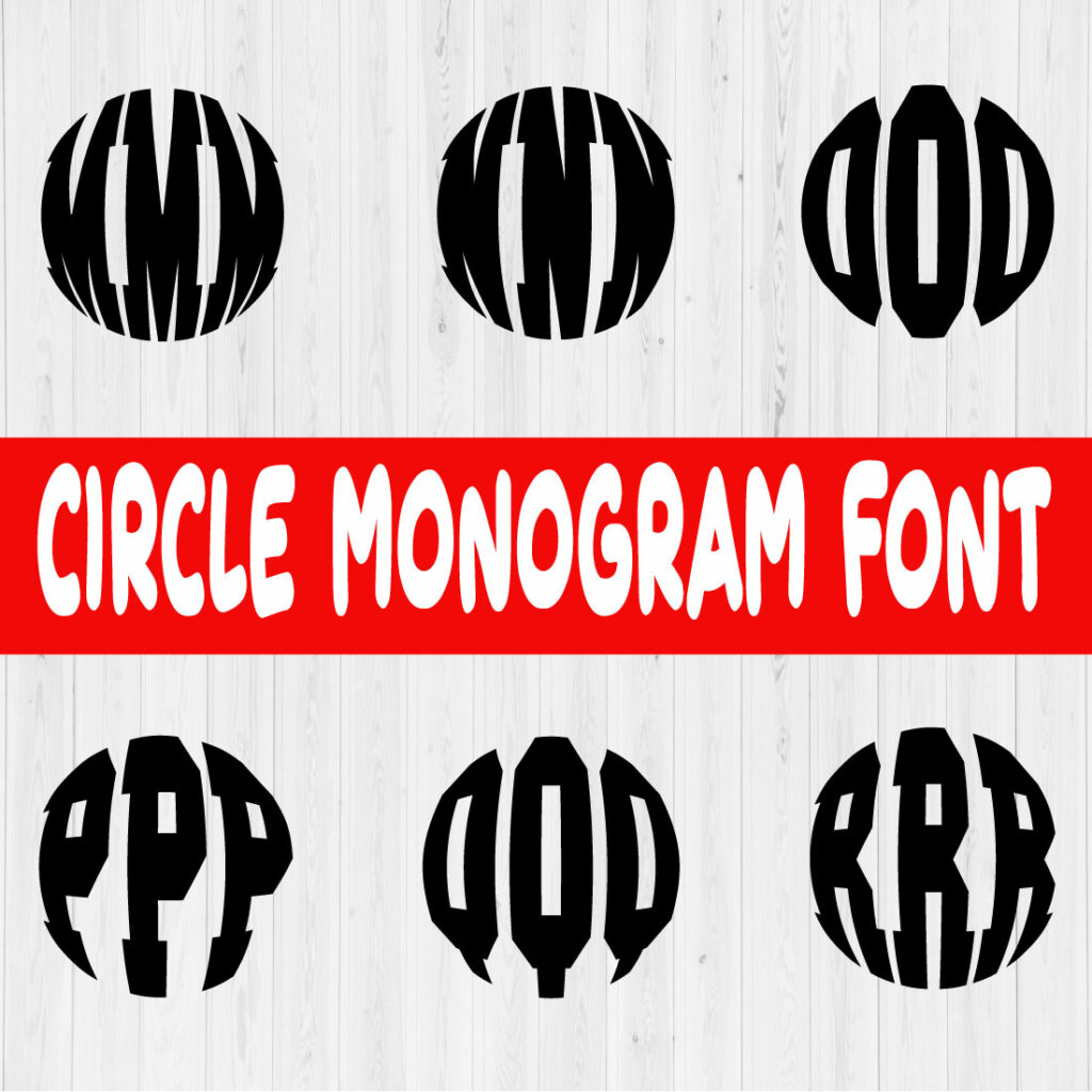 Circle Monogram Font Vol.3 - MasterBundles