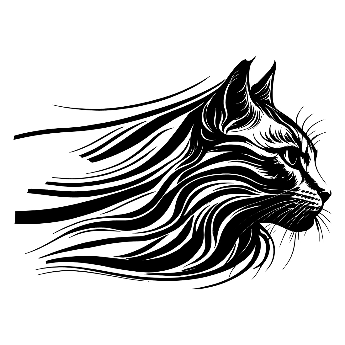 cat logo illustration - MasterBundles
