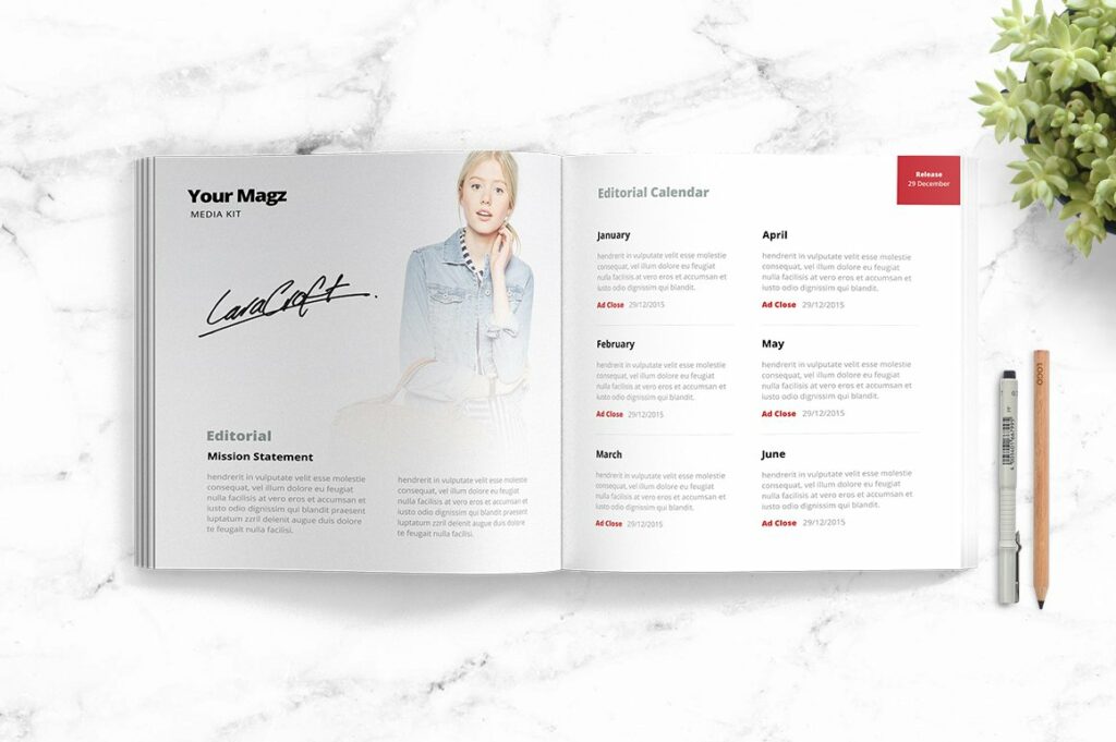 Magazine Media Kit Template – MasterBundles
