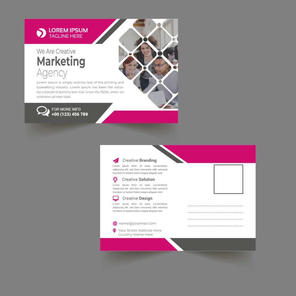 PostCard Design Template - MasterBundles