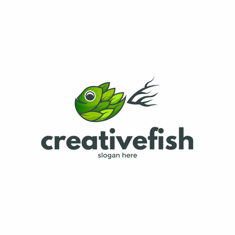 creative fish logo design - MasterBundles