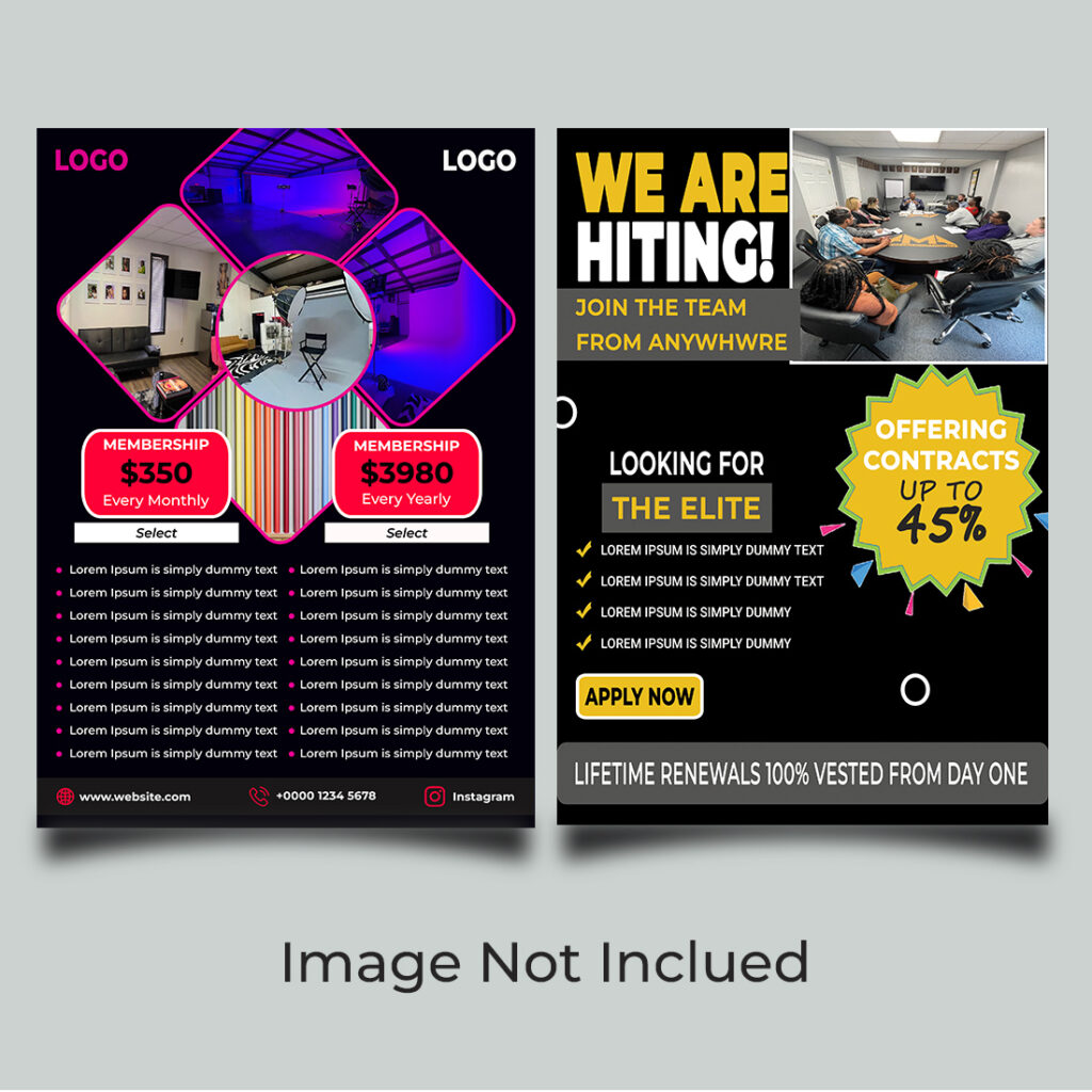 2 Business Flyer Template - MasterBundles