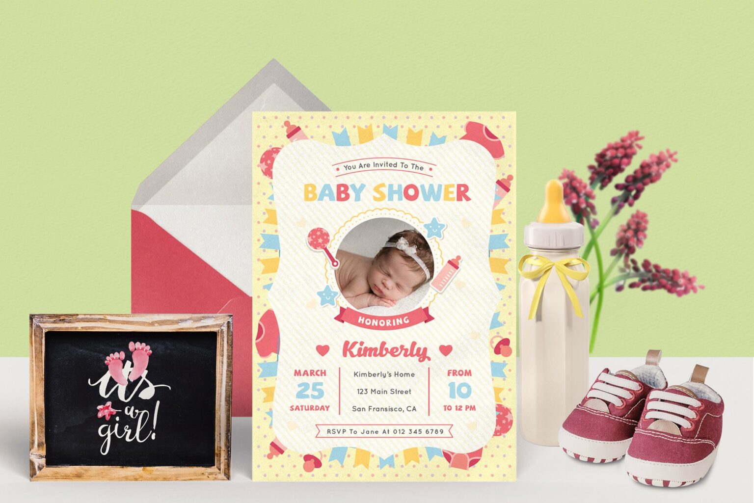 BABY SHOWER INVITATION – MasterBundles