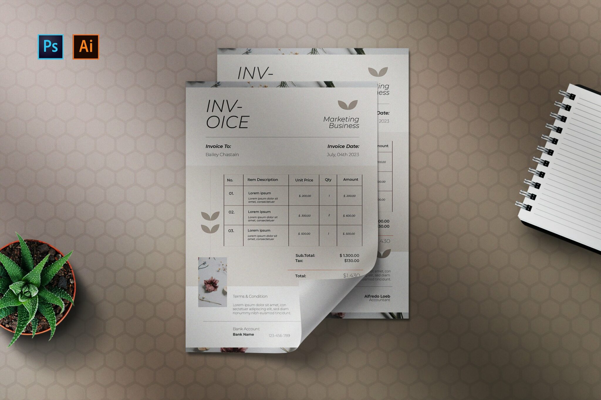 Clean Minimalist - Invoice – MasterBundles