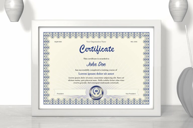 Simple, Clean Certificate Design – MasterBundles