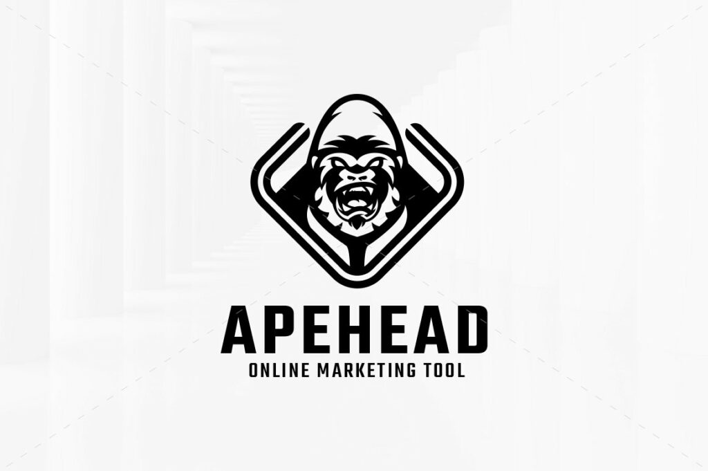 Ape Head Logo Template – MasterBundles