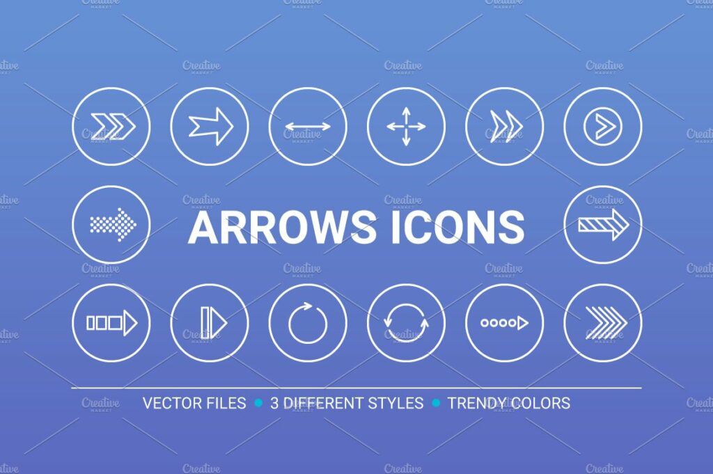 Circle arrows icons – MasterBundles