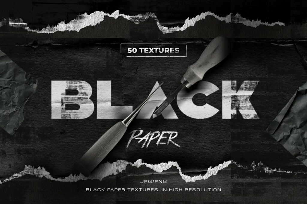Black paper textures – MasterBundles
