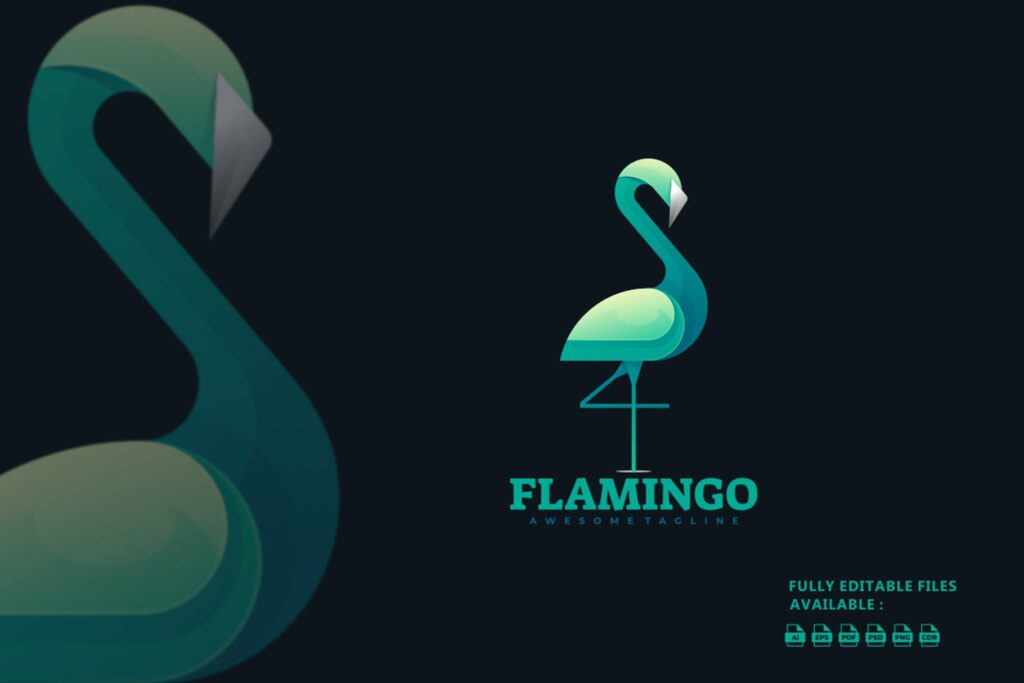 Flamingo Gradient Colorful Logo – MasterBundles