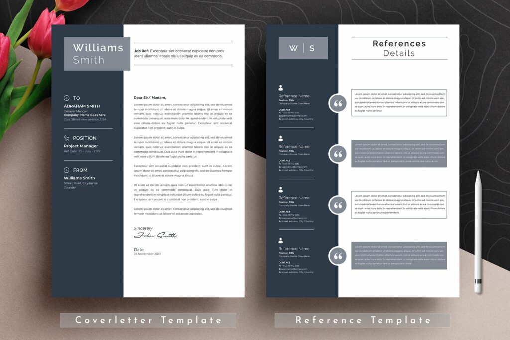 Resume Cv Template Word Apple Pages – MasterBundles