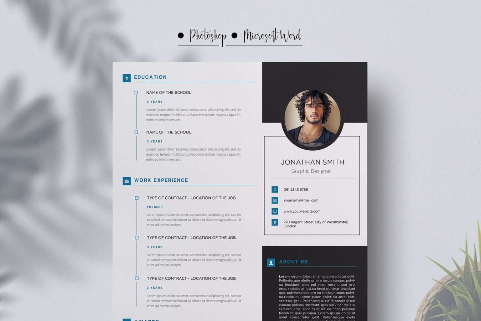 Graphic Designer Resume CV – MasterBundles