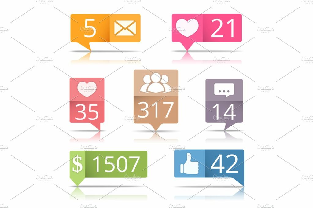 Buttons with Counters – MasterBundles