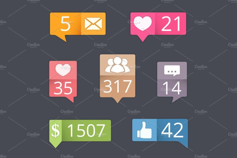 Buttons with Counters – MasterBundles