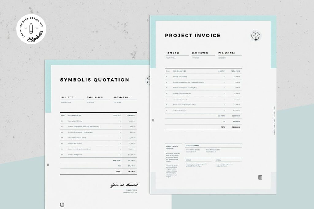 Brief - Estimation - Invoice – MasterBundles