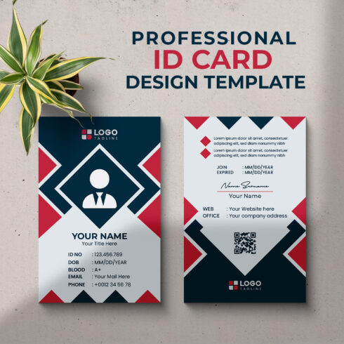 Professional Creative Modern Unique Id Card Design Template - MasterBundles