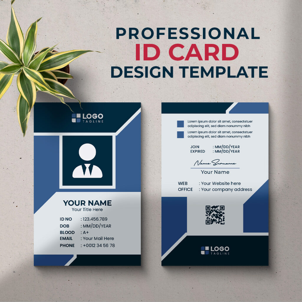 Professional Creative Modern Unique Id Card Design Template - MasterBundles