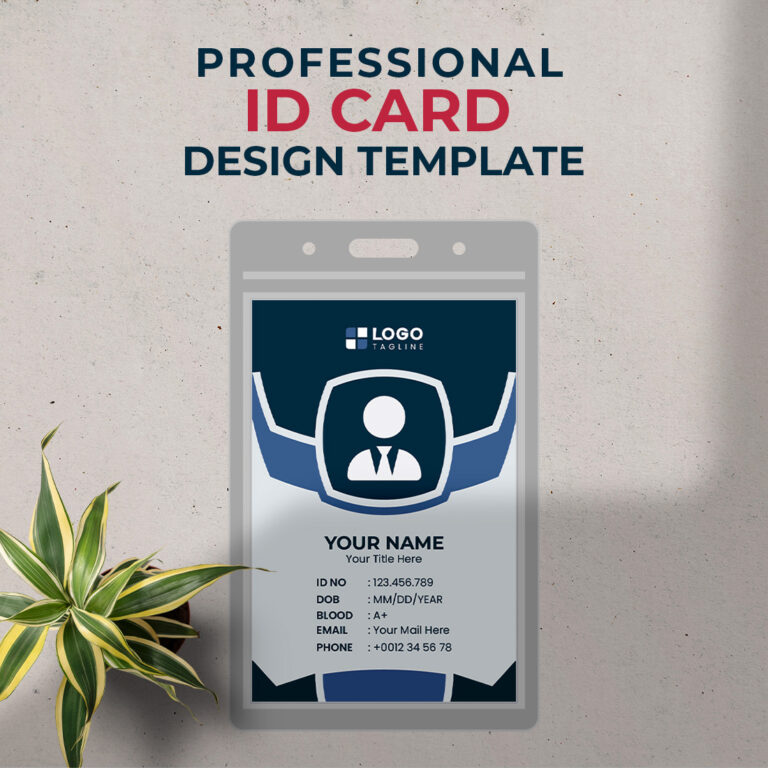 Professional Creative Modern Unique Id Card Design Template - MasterBundles