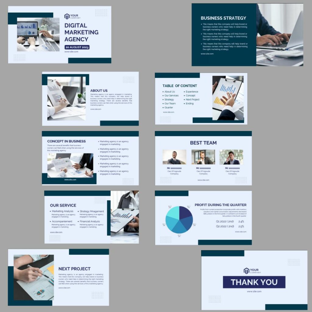 Professional Business Presentation - MasterBundles